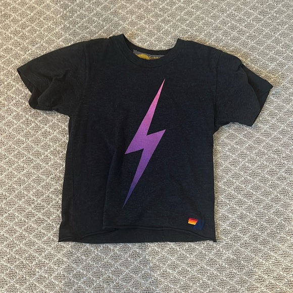 Aviator Nation | Tops | Bolt Boyfriend Tee Black Aviator Nation | Poshmark